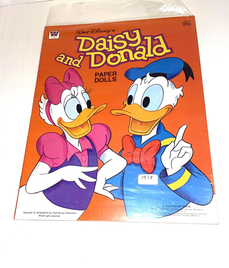 Daisy and Donald Paper Doll Book 1978 Uncut - Etsy