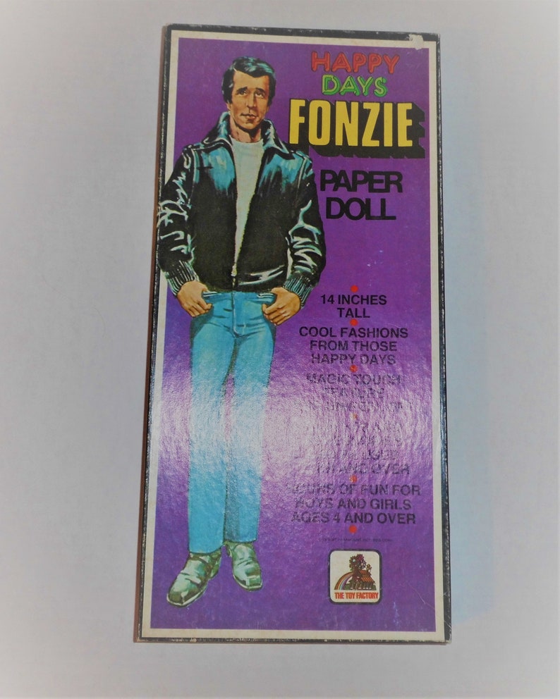 Vintage Fonzie Paper Doll in Box With 3 Pages of Clothes the - Etsy