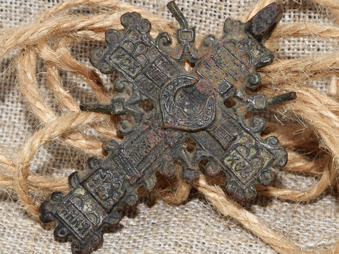 Old Medallion Icon, Icon Amulet, Amulet Christian, Medallion Bronze ...