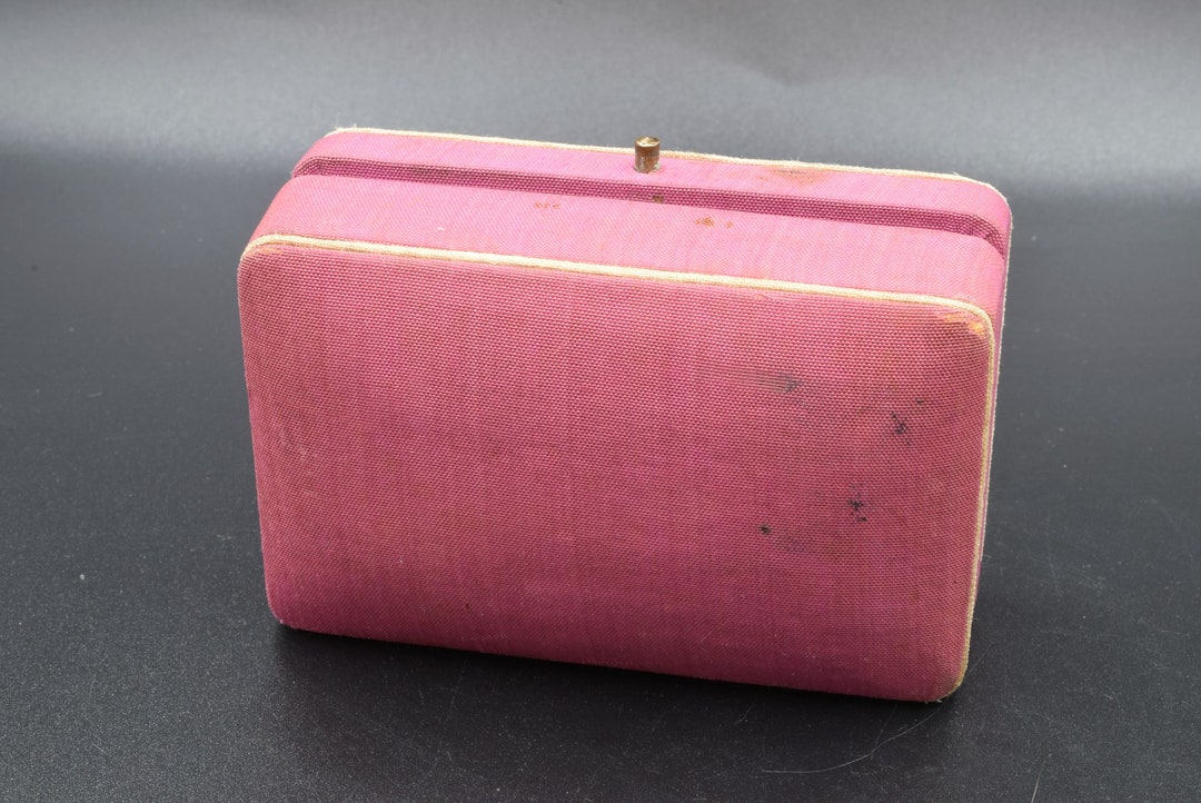1950s Antique Watch Box: Cardboard & Textile Jewelry Case - Etsy