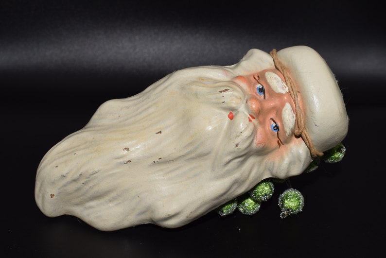 Antique Papier Mache Santa Claus, Hand-painted Christmas Ornament - Etsy