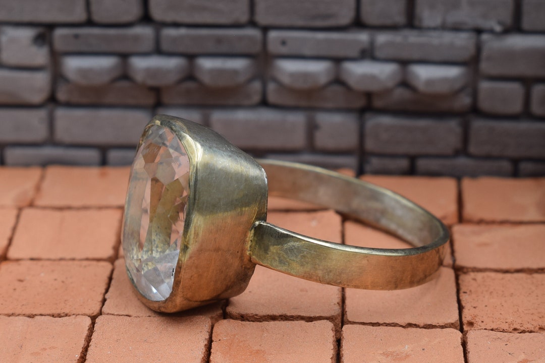 Vintage Art Deco Style, Ukraine Ring, Silver 875, Stone Genuine, Stone ...