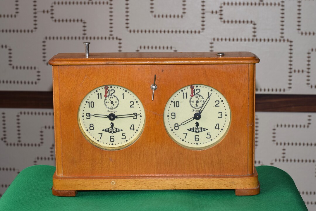 Wooden Chess Clock, Big Tournament Chess Clock, Rare Chess Clock ...