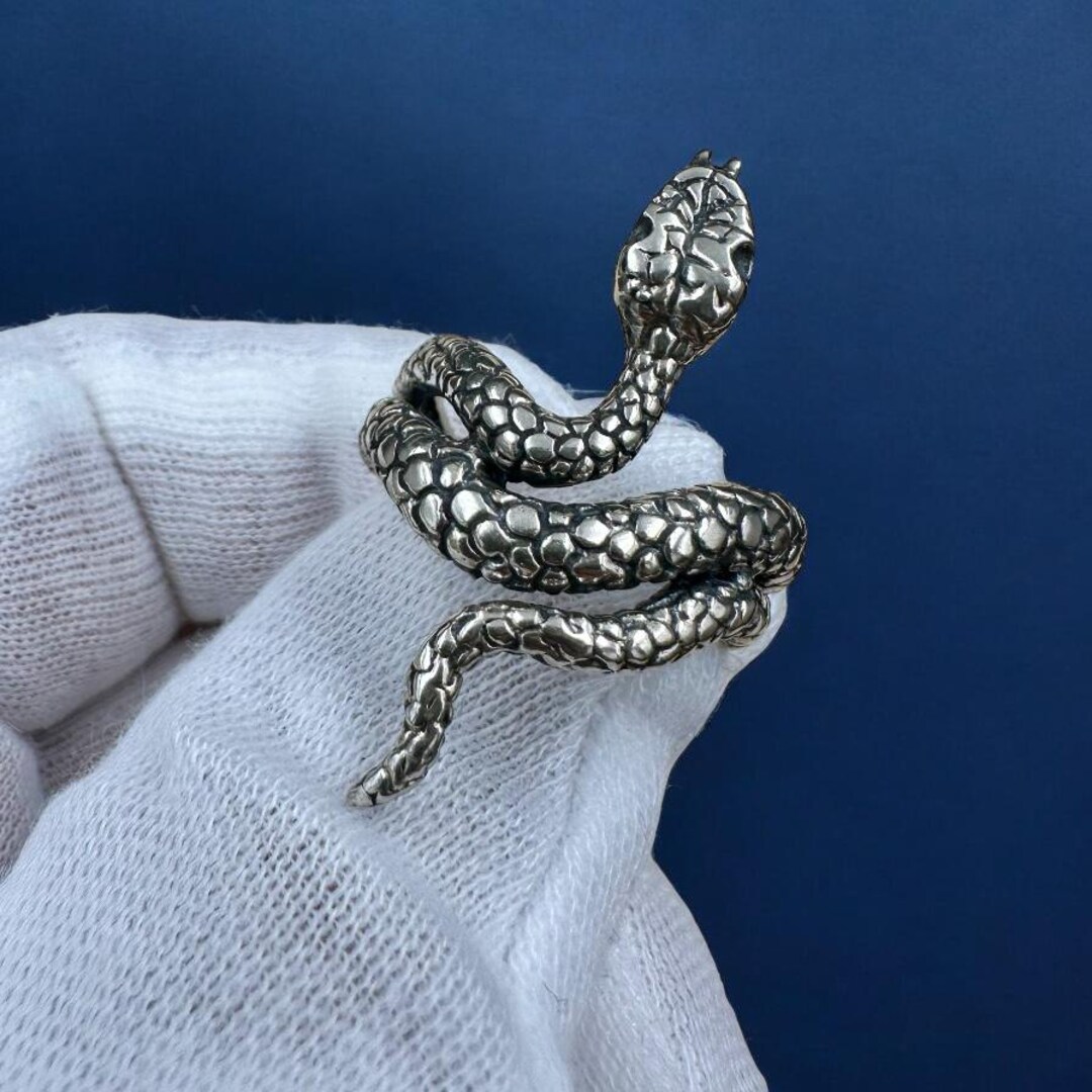 Snake Ring, 925 Sterling Serpent Ring, Gift Her, Handmade Snake Jewelry ...