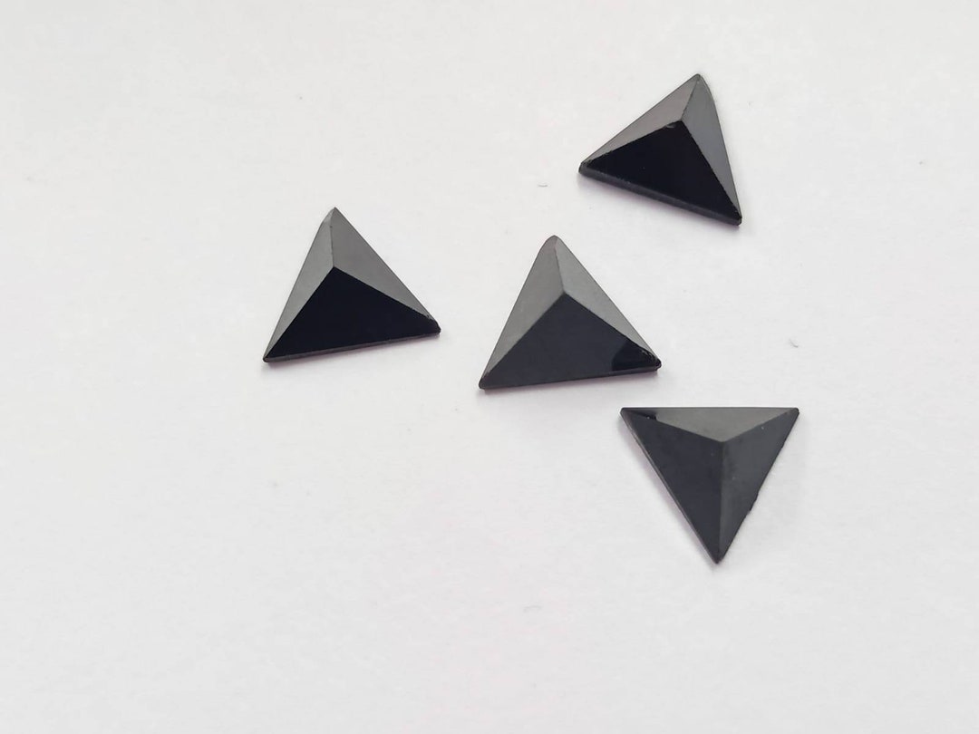 Black Onyx Pyramid Shape Black Onyx Stone,(7mm) Size Available - Etsy