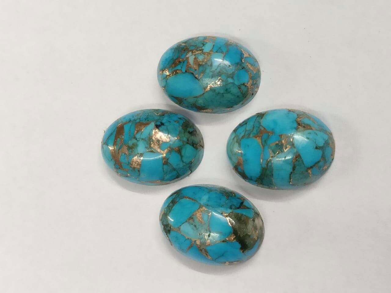 Piedra turquesa de cobre azul natural, turquesa de forma ovalada ...