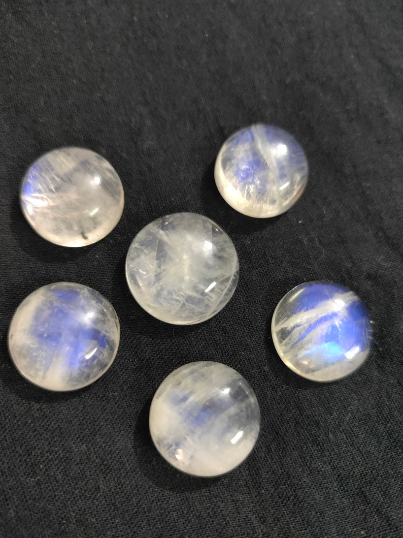 Natural Round Rainbow Moonstone, Calibrated Moonstone, Loose Gemstone ...