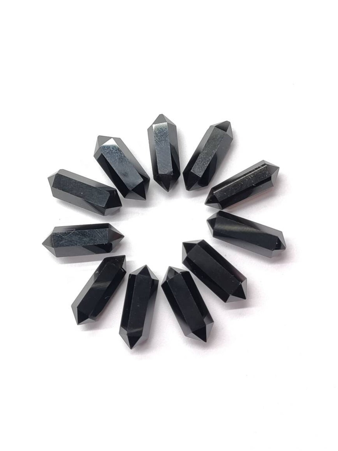 Natural Black Onyx Shape Faceted Cut Gemstone Size:5×16mm - Etsy