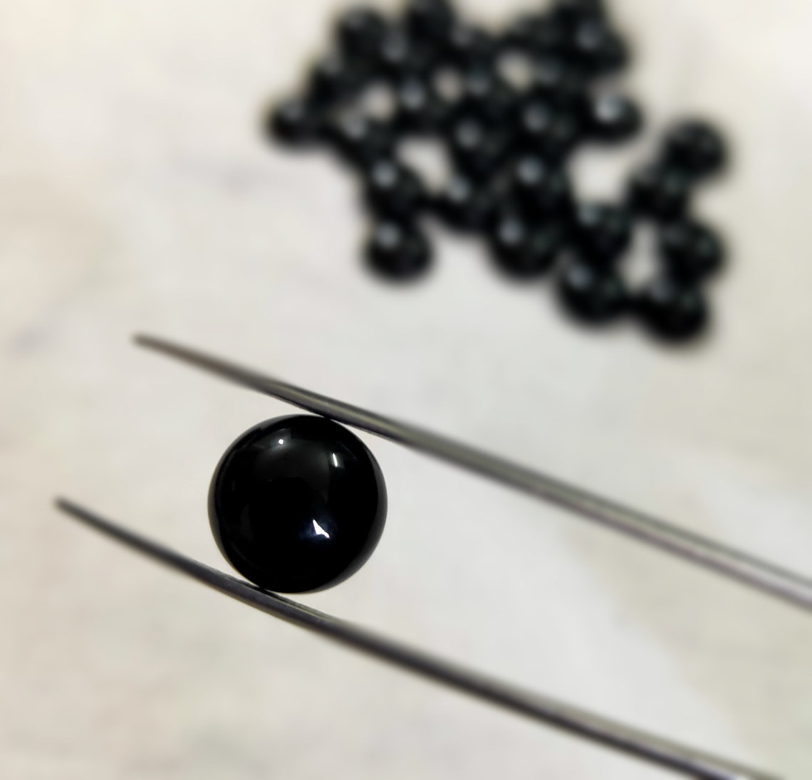 Black Onyx Round With Flat Back, Onyx Gemstone, Calibrated Onyx,loose ...