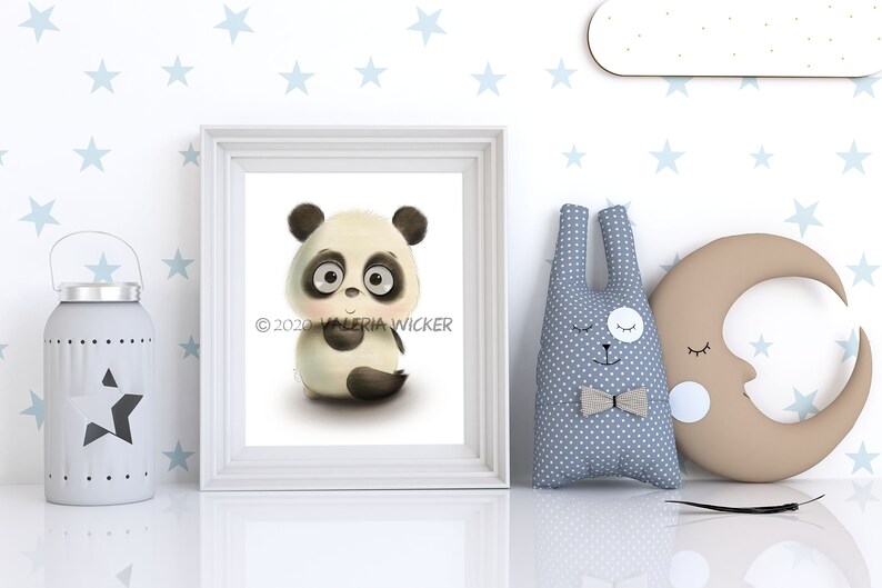 Baby Panda Printable Art Baby Panda Print Panda Art Print - Etsy