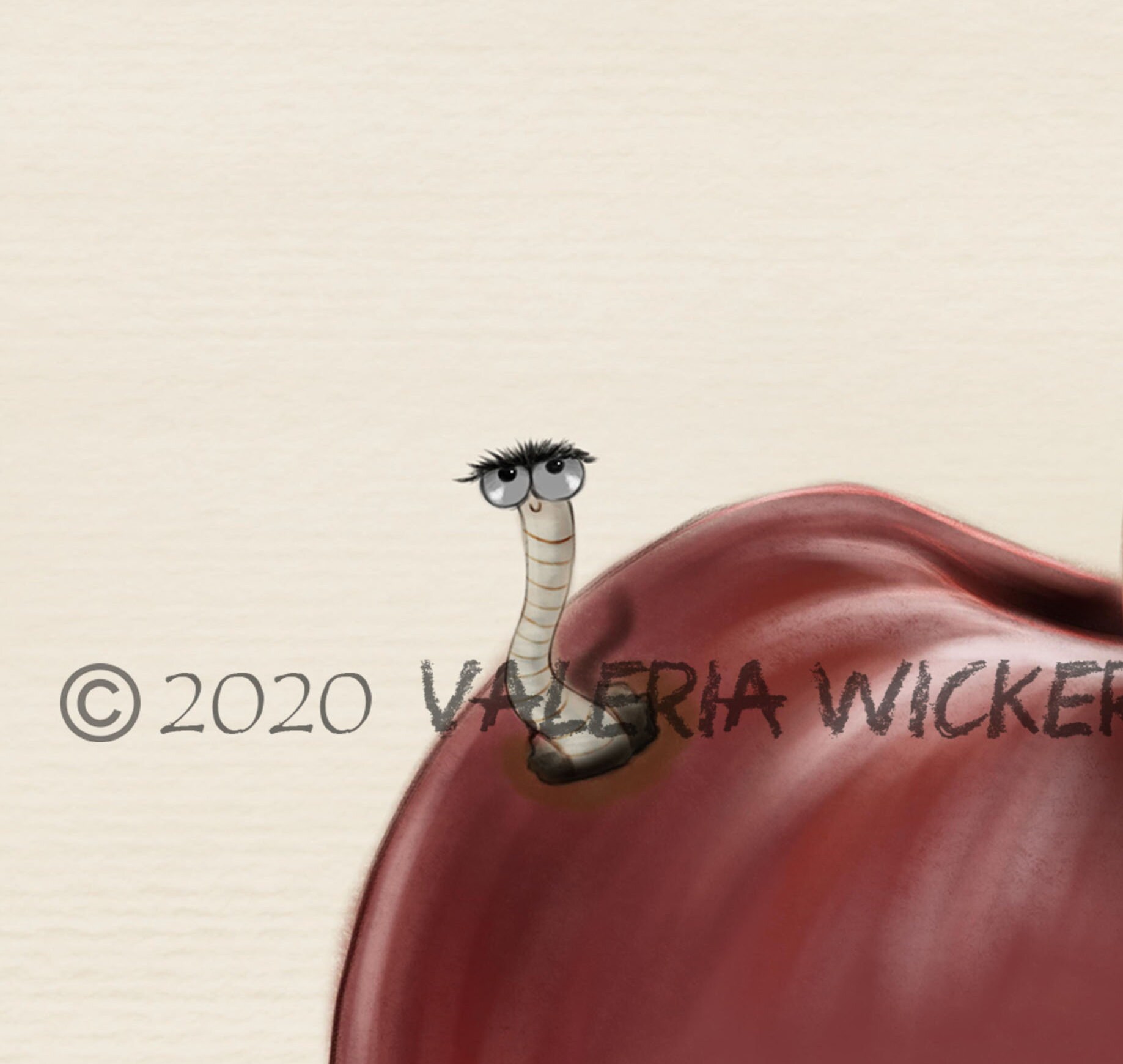 Red Apple Printable Art, Apple Print, Fruit Print, Apple Poster ...