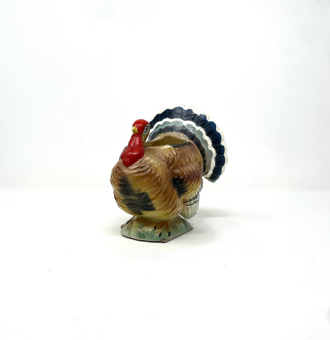 Vintage Relpo Ceramic Turkey Planter Large Turkey Planter Relpo 5293 - Etsy