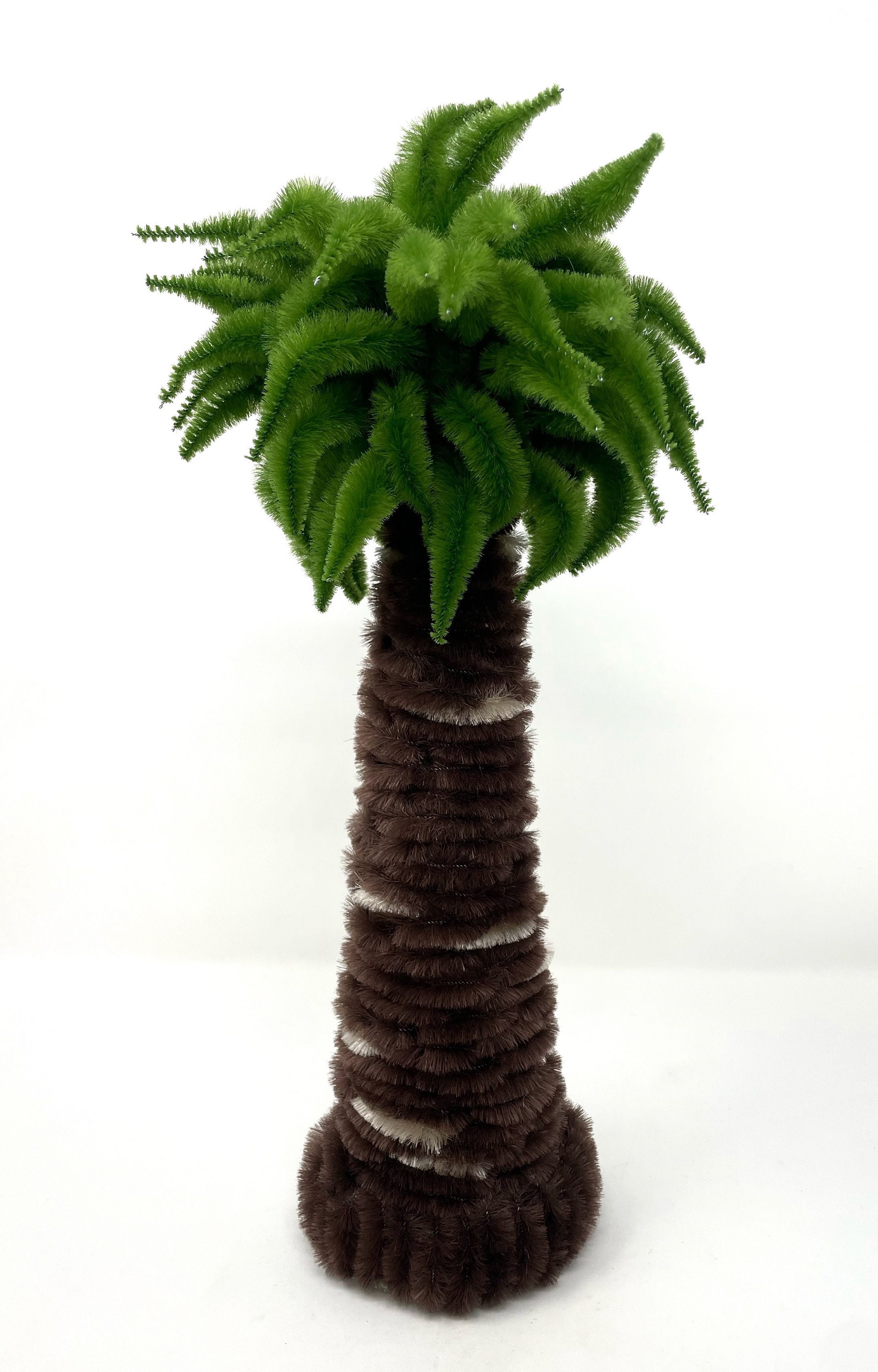 Vintage Handmade Bump Chenille Tall Palm Tree Boho Decor Tiki Bar Decor - Etsy
