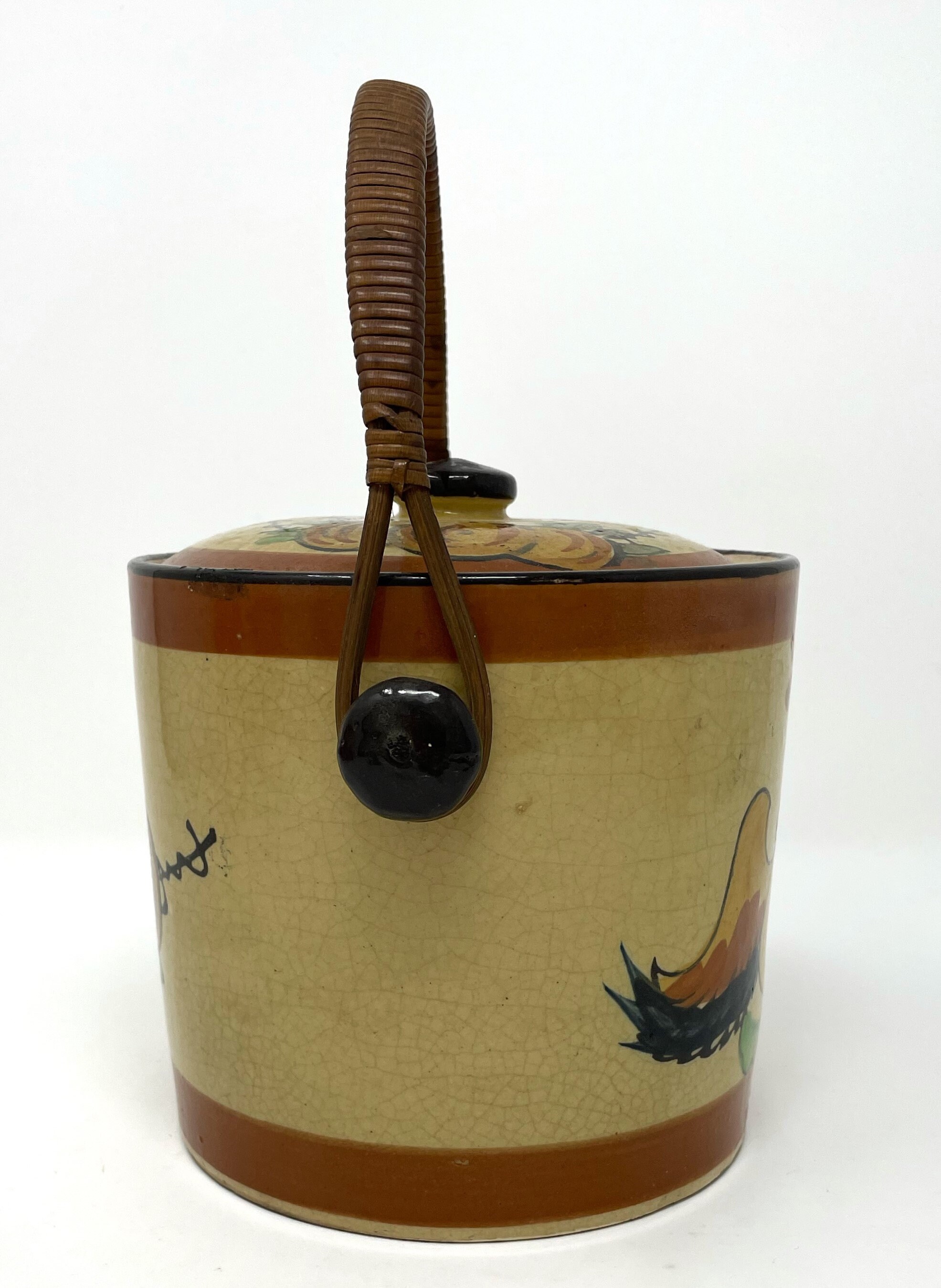 EXCELLENT Vintage Japan Phoenix Ware Wicker Rattan Handled and | Etsy