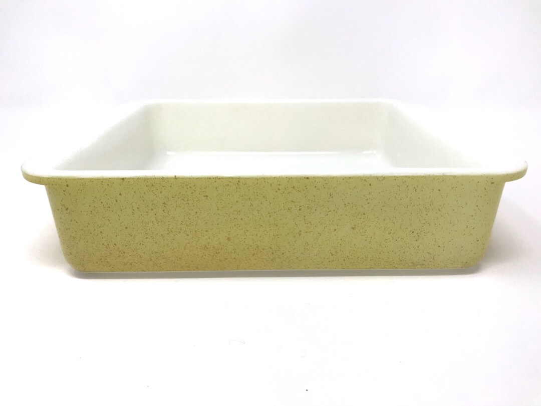 Vintage Pyrex Yellow Desert Dawn Square Brownie Baking Dish, #222, 8 ...
