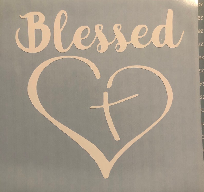 Blessed Window Decal - Etsy