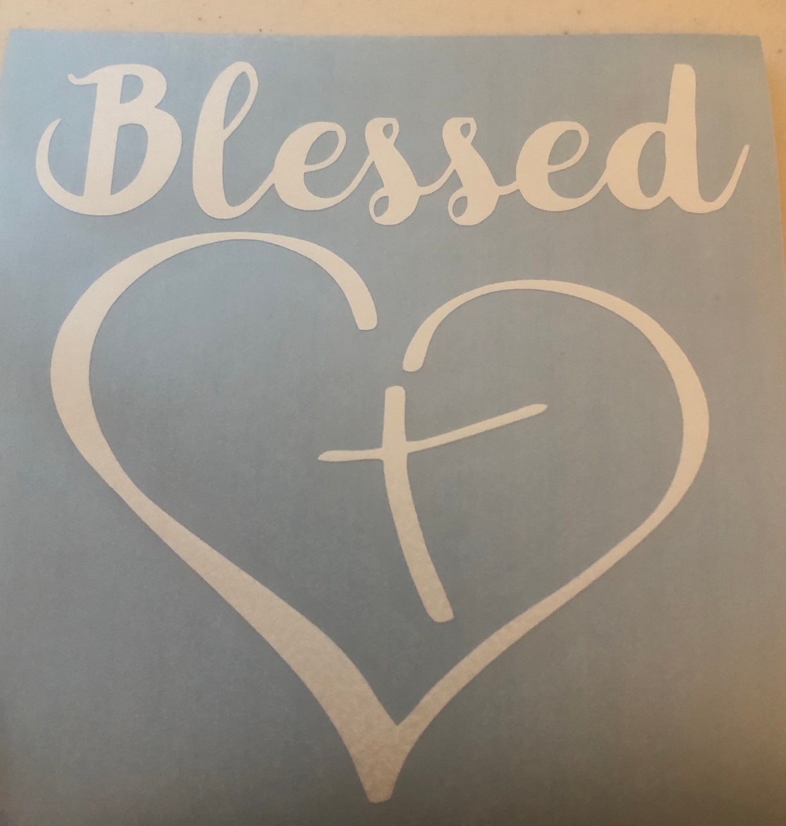 Blessed Window Decal - Etsy