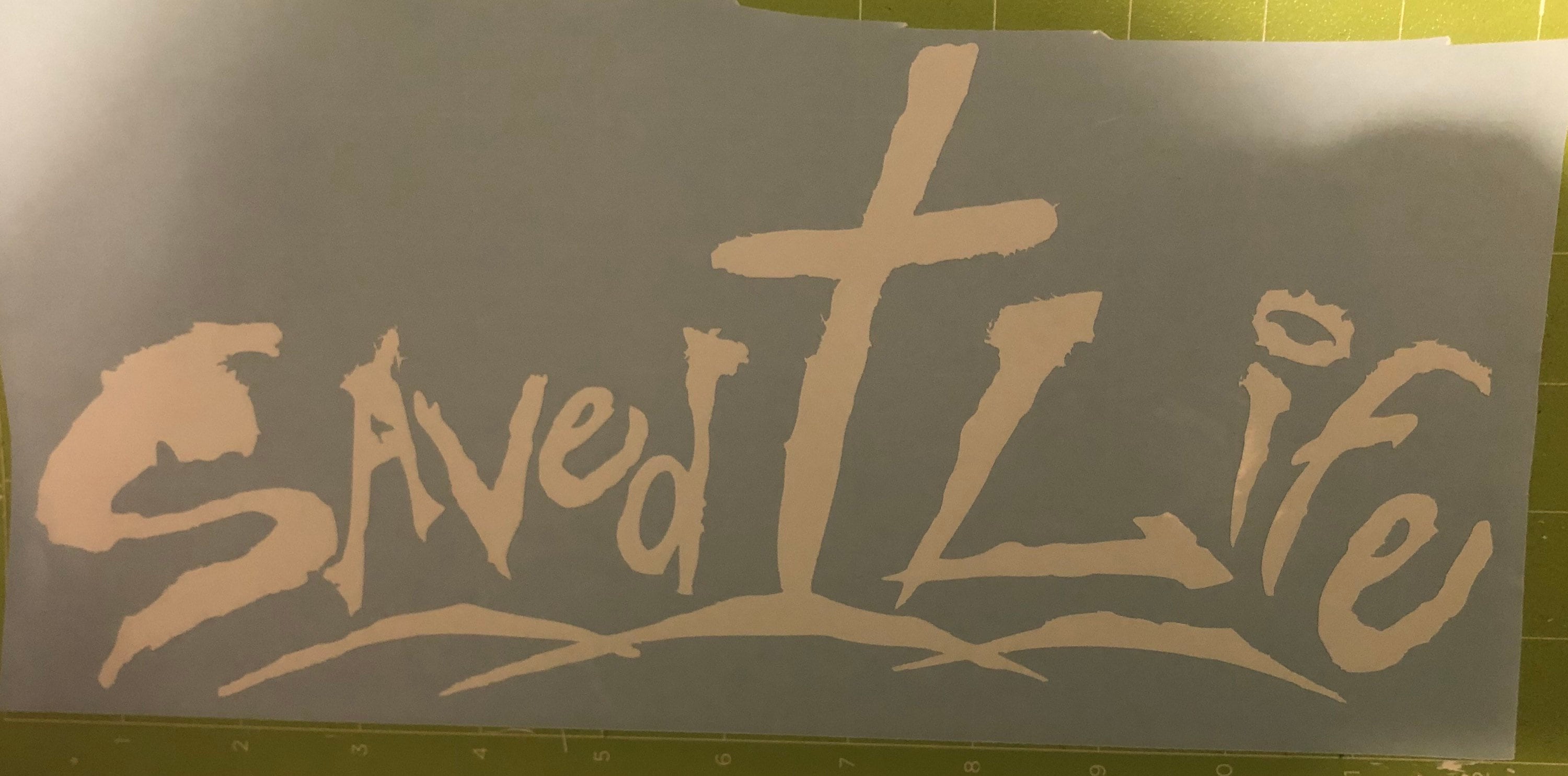 Saved Life Car Decal - Etsy
