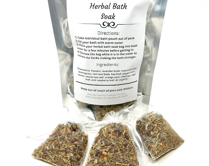 Herbal Bath Tea Bath Salts | Tub Tea, Floral Bath Soak, Bridesmaid ...
