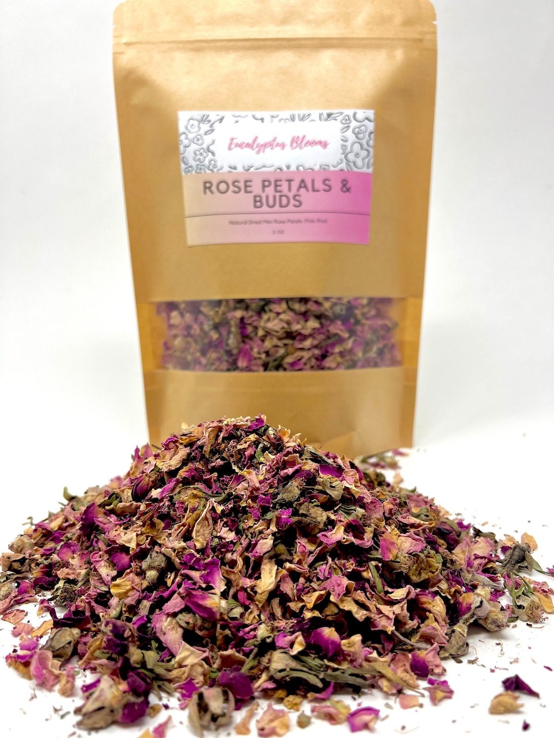 Dried Rose Petals and Buds: Herbal Tea, Bath Sachets - Etsy