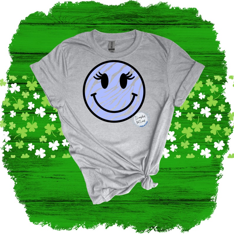 Smiley Face Blue Stripes PNG Stripe Smiley PNG Cricut Cut - Etsy