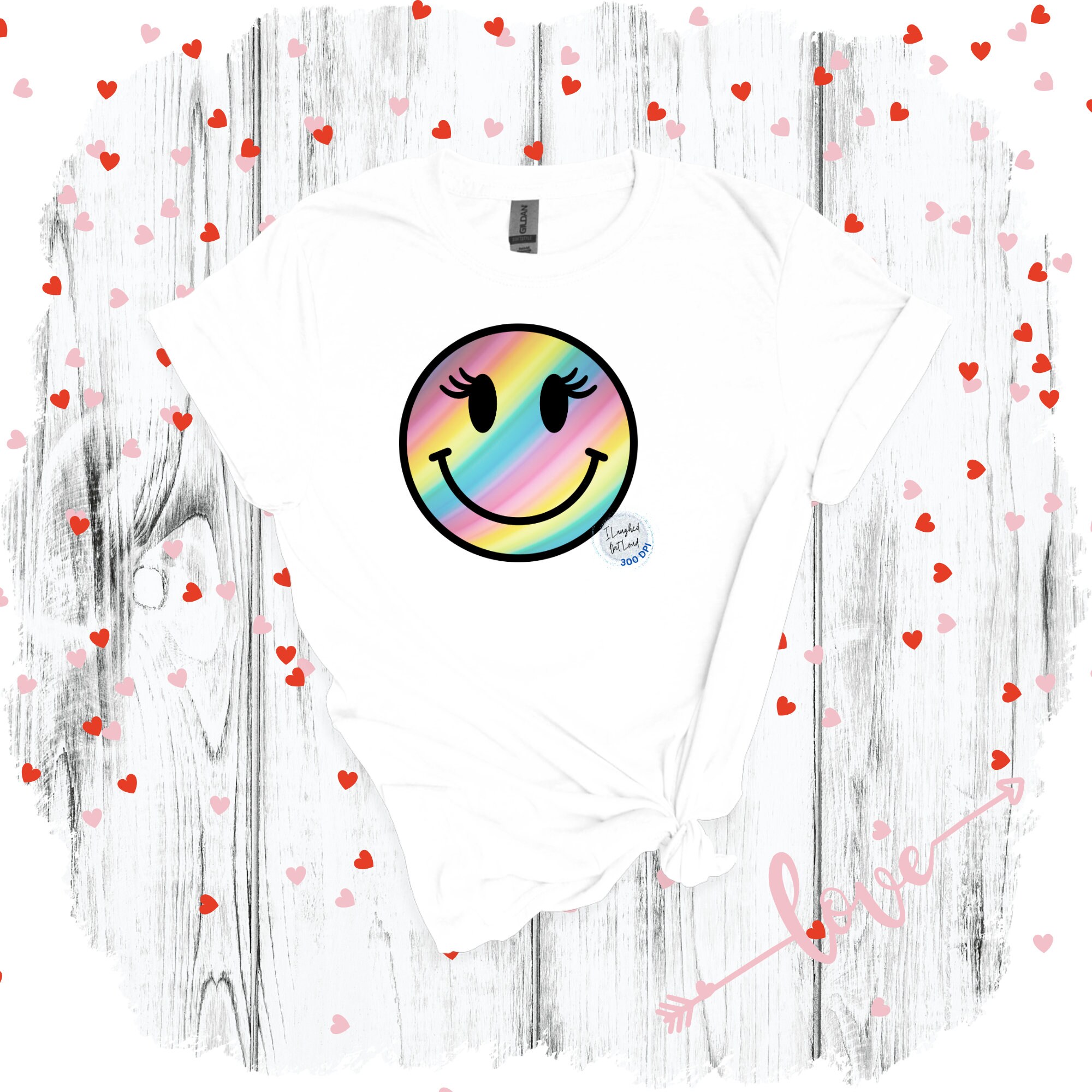 Rainbow Smiley Face PNG, Rainbow Smileypng, Cricut Cut File, Silhouette ...