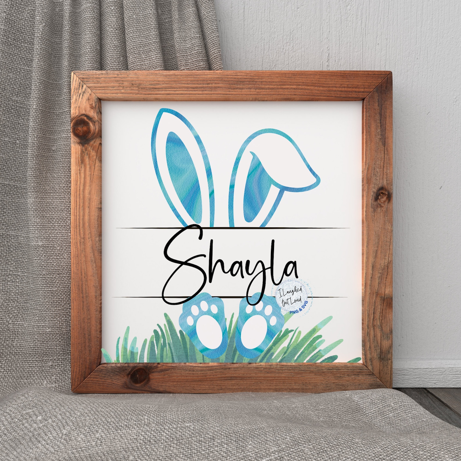 Easter Bunny Monogram PNG Easter Bunny PNG Easter Monogram PNG Easter ...