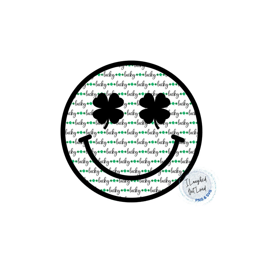 Lucky Smiley Face SVG, Lucky Smiley Face PNG, 3 PNG & Svg Files, St ...
