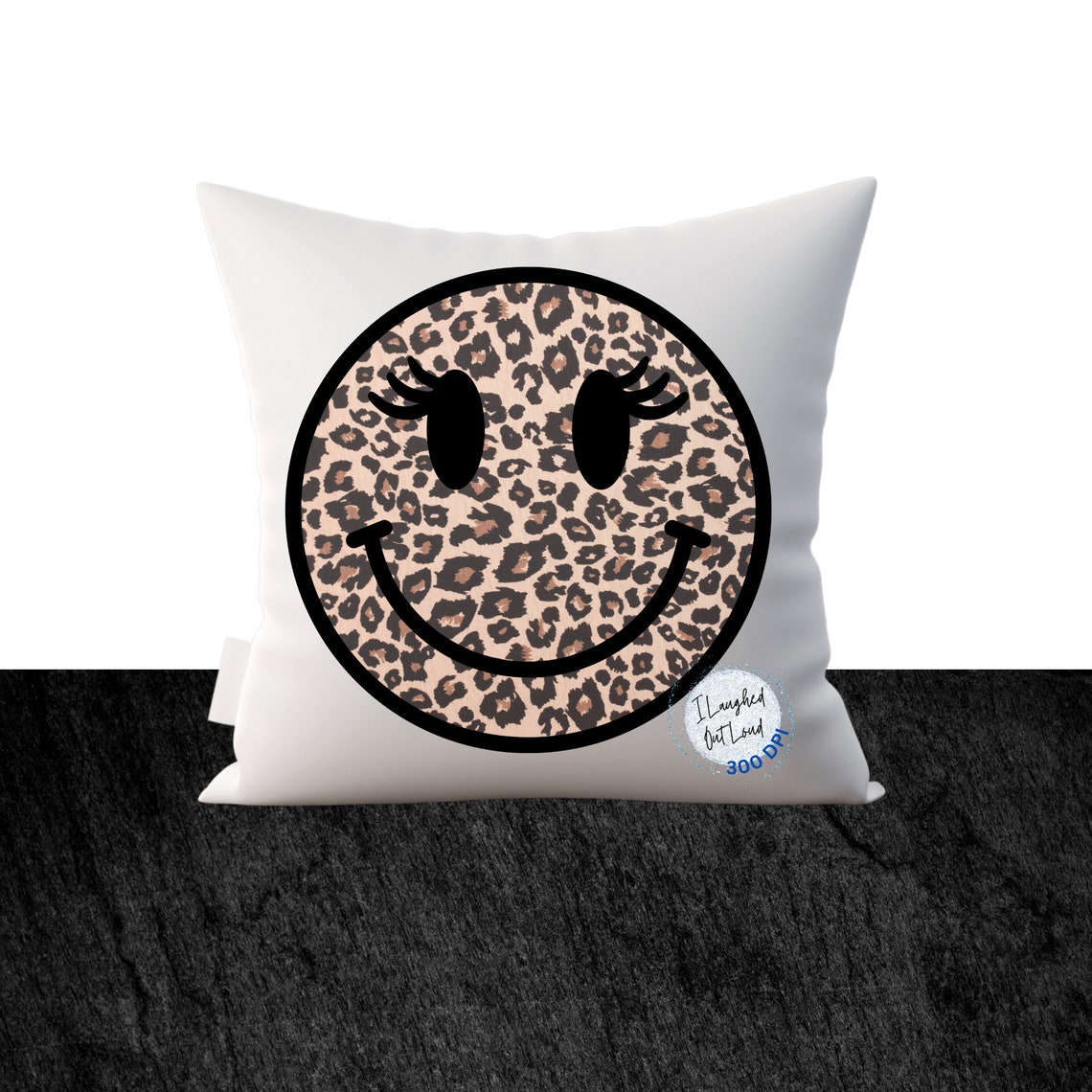 Leopard Smiley Face PNG Leopard Smiley Face PNG Cricut Cut - Etsy
