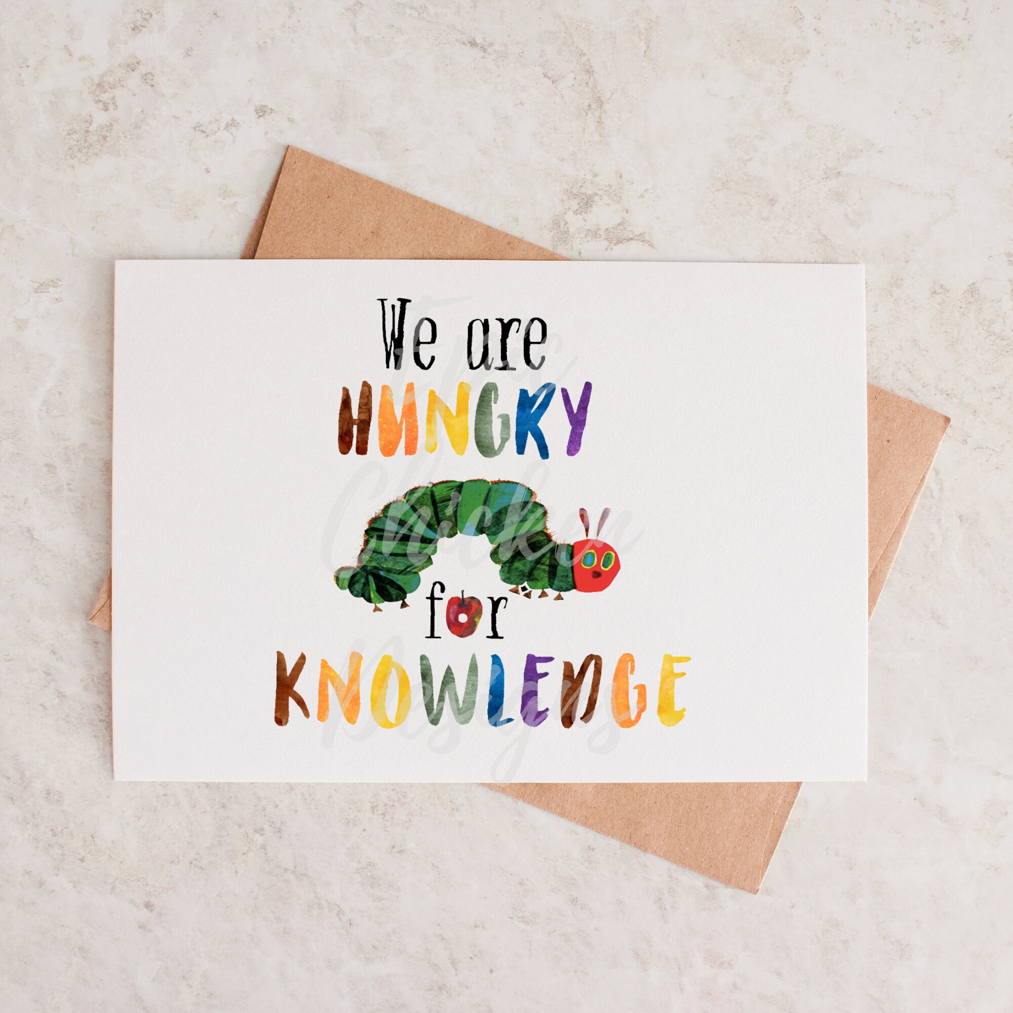 We Are Hungry for Knowledge PNG - Etsy