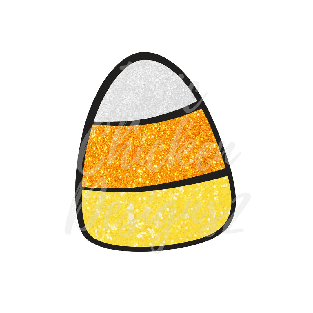 Candy Corn Glitter PNG - Etsy