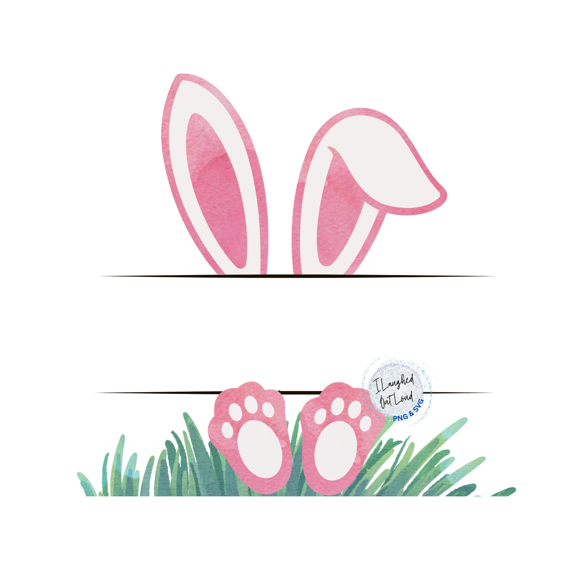 Easter Bunny Monogram PNG Easter Bunny PNG Easter Monogram PNG Easter ...