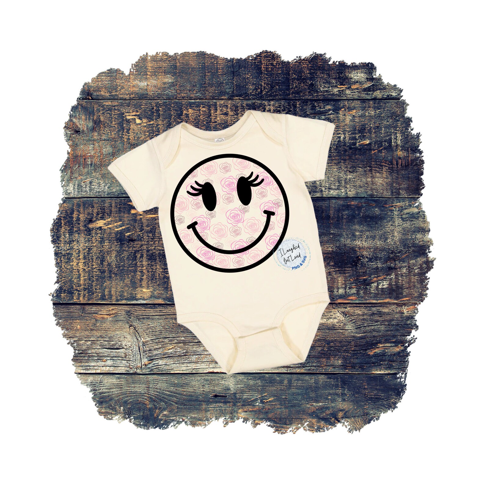 Smiley Face SVG With Eyelashes, Smiley Face Png, 3 PNG & SVG Files ...