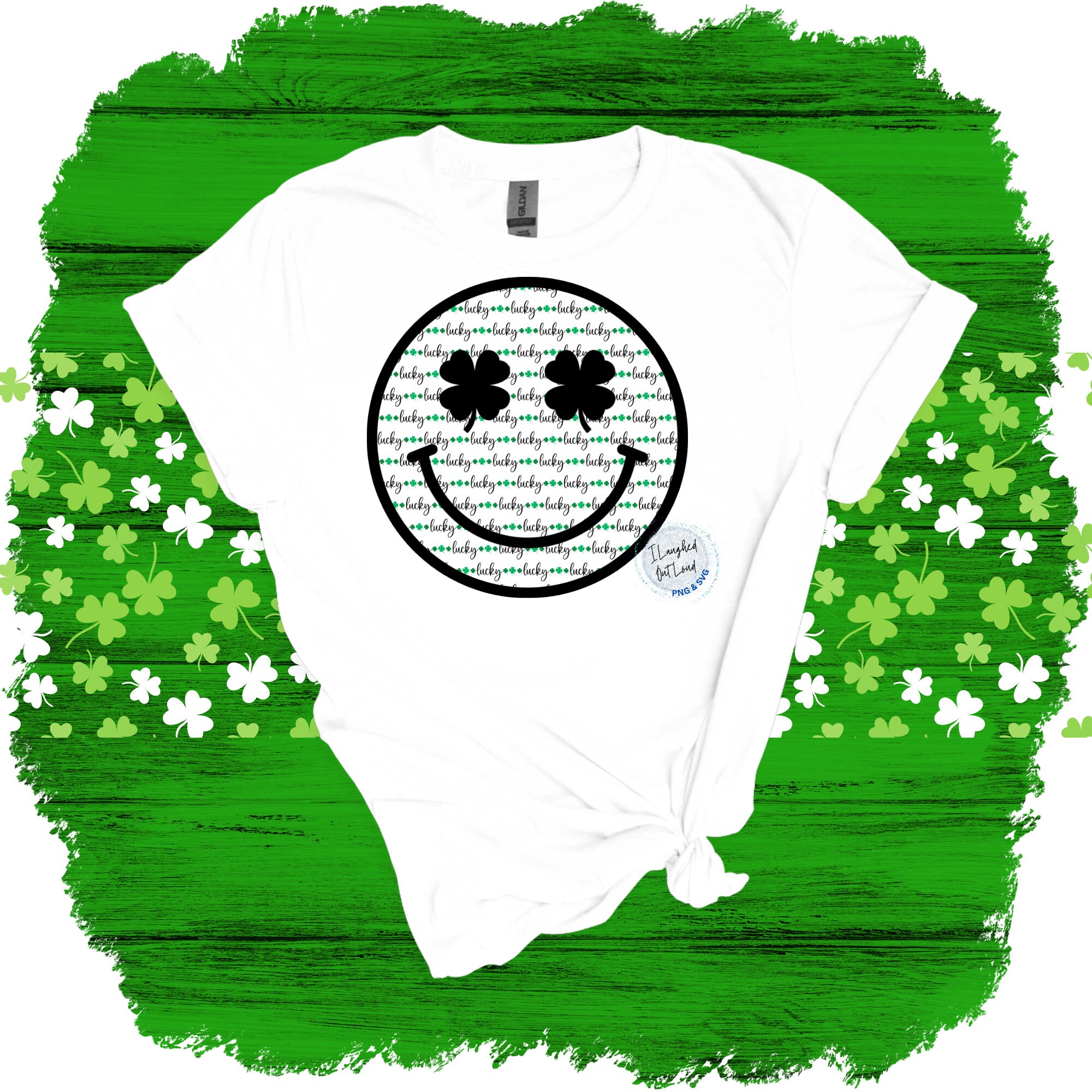 Lucky Smiley Face SVG, Lucky Smiley Face PNG, 3 PNG & Svg Files, St ...