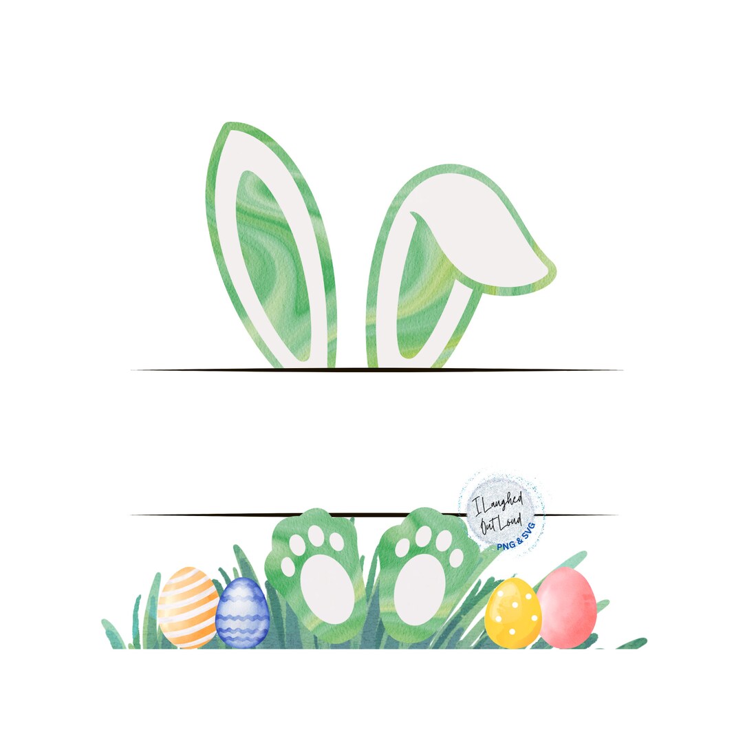 Easter Bunny PNG | Easter Bunny SVG | Easter Monogram PNG | Easter ...