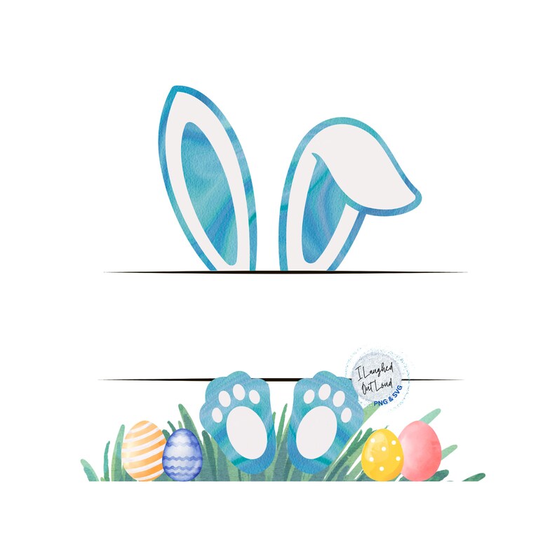 Easter Bunny Monogram PNG | Easter Bunny PNG | Easter Monogram PNG ...