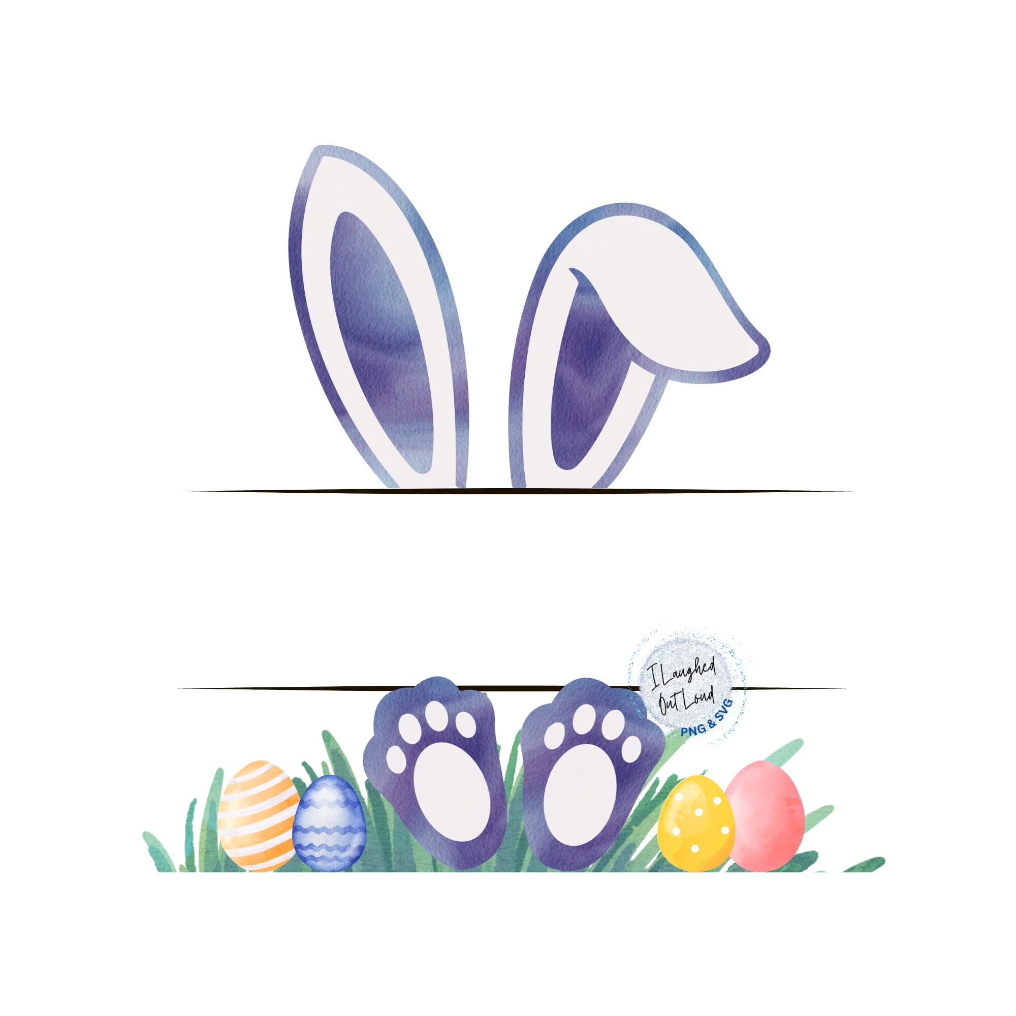 Easter Bunny Monogram PNG Easter Bunny PNG Easter Monogram PNG Easter ...