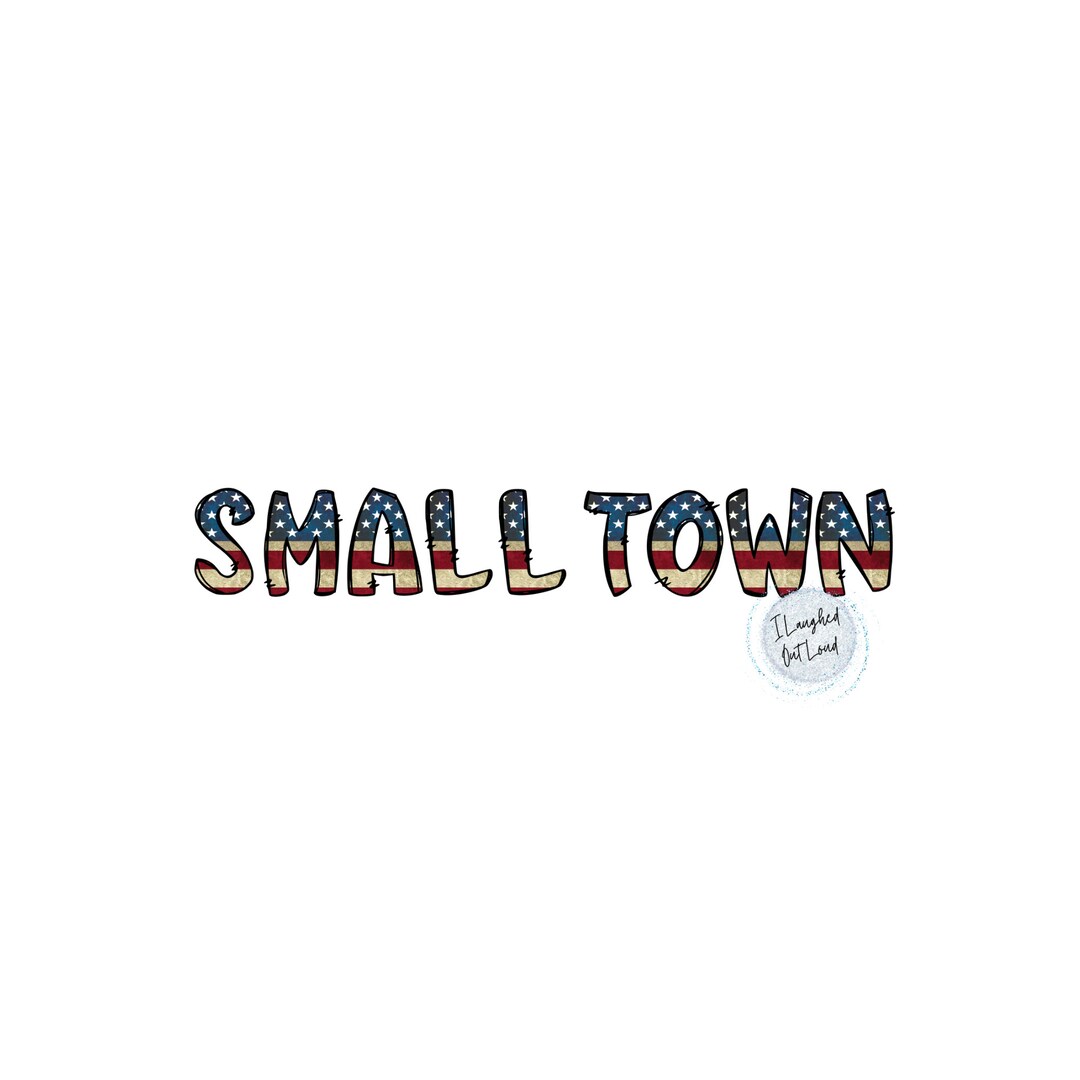 Small Town American Flag PNG Aldean American Flag Try - Etsy