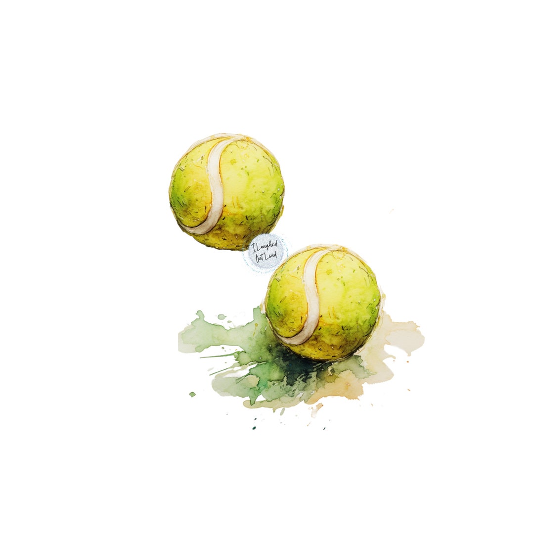 Tennis Ball PNG | Watercolor Tennis Ball PNG | Tennis PNG | Tennis ...