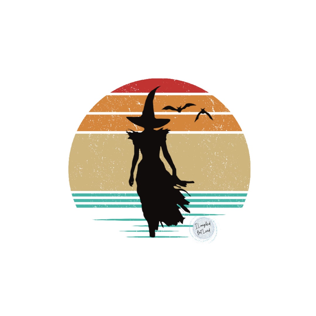 Sunset Witch PNG | Witch Walking Into a Sunset PNG | Witch PNG ...