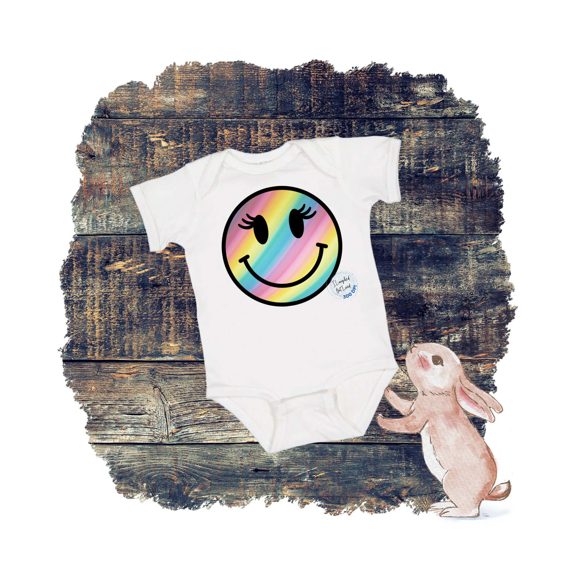 Rainbow Smiley Face PNG, Rainbow Smileypng, Cricut Cut File, Silhouette ...