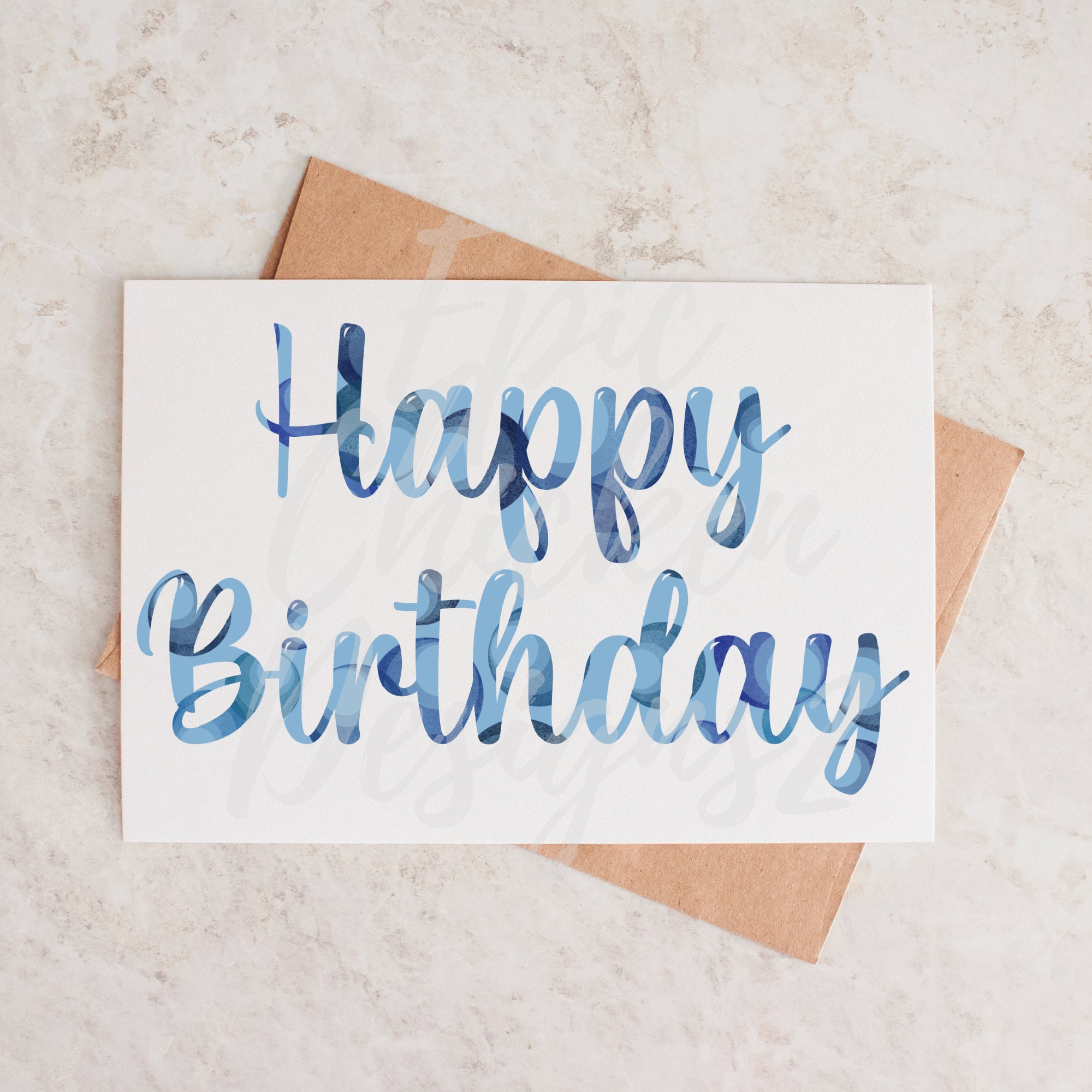 Happy Birthday PNG | Blue Happy Birthday PNG | Happy Birthday Vector ...