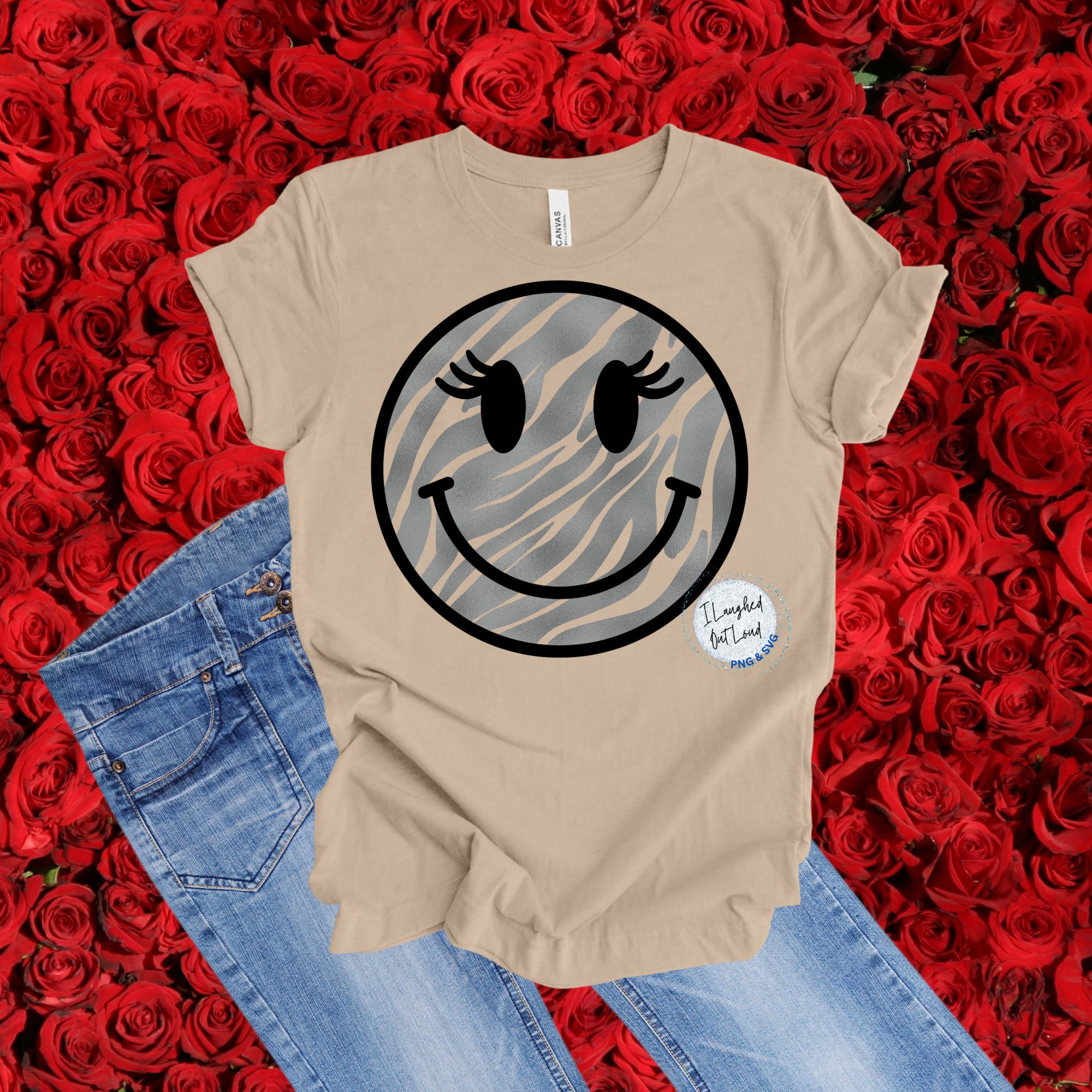 Smiley Face Grey Stripes PNG, Stripe Smiley PNG, Cricut Cut File ...