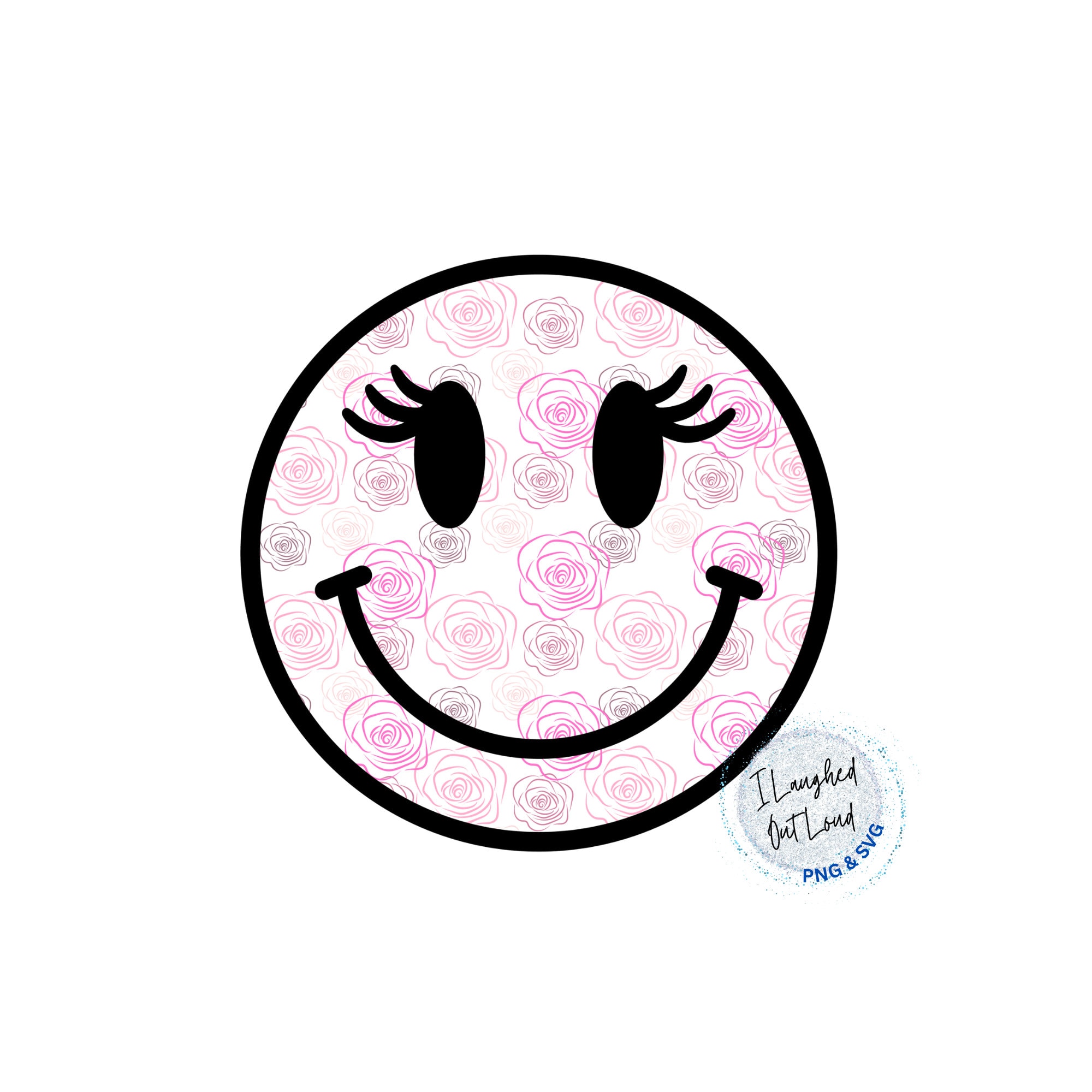 Smiley Face SVG With Eyelashes, Smiley Face Png, 3 PNG & SVG Files ... Smiley Face SVG With Eyelashes, Smiley Face Png, 3 PNG & SVG Files ...
