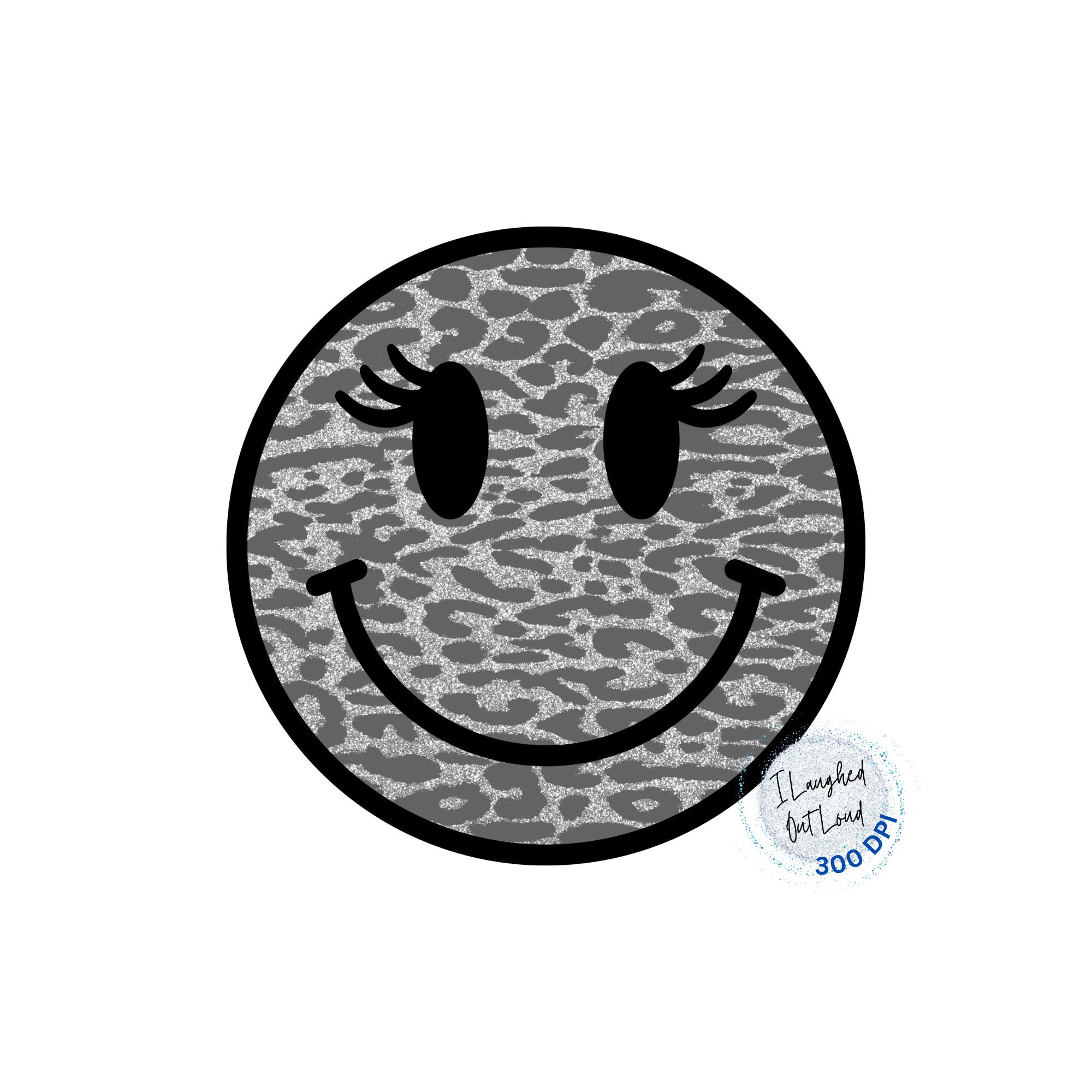 Leopard Smiley Face PNG Leopard Smiley Face PNG Cricut Cut - Etsy
