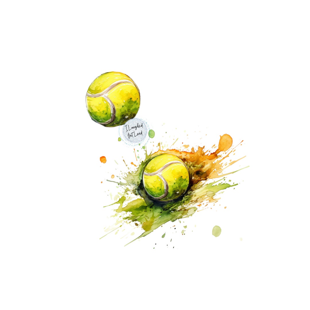 Tennis Ball PNG | Watercolor Tennis Ball PNG | Tennis PNG | Tennis ...