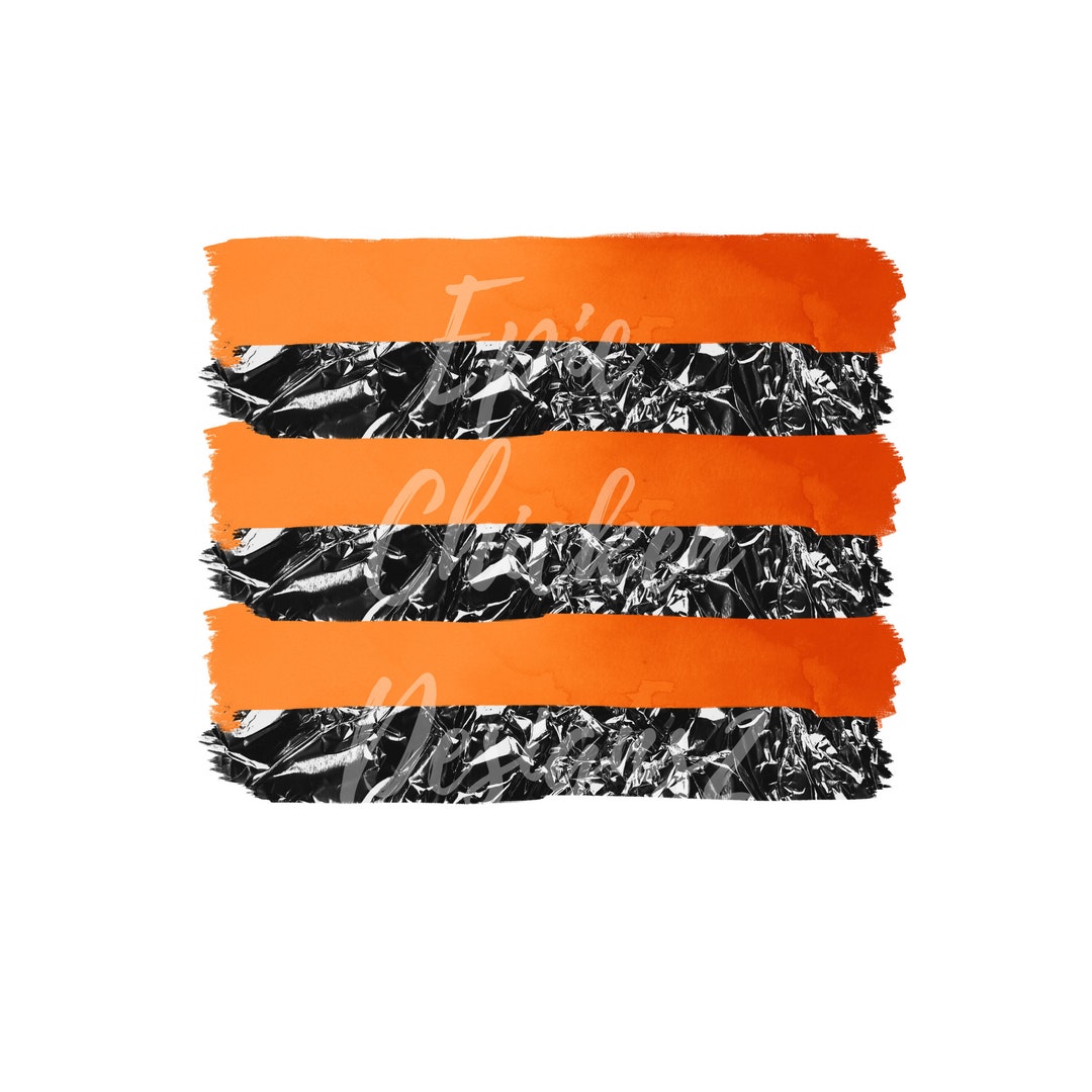 Orange & Black Brush Stroke PNG | Halloween Brush Strokes PNG | Brush ...