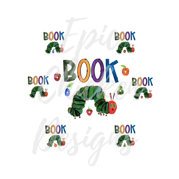 Book Worm Set PNG 7 Files - Etsy