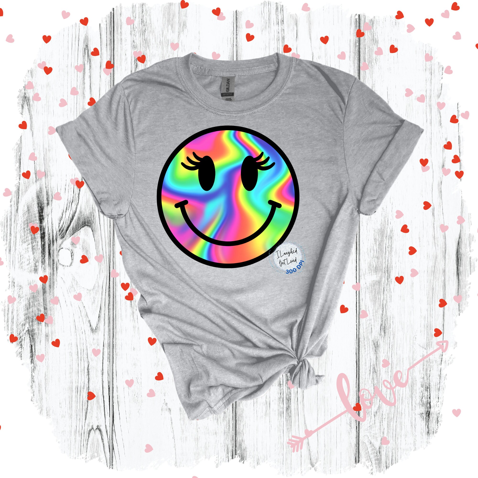 Groovy Rainbow Smiley Face PNG, Rainbow Smiley PNG, Cricut Cut File ...