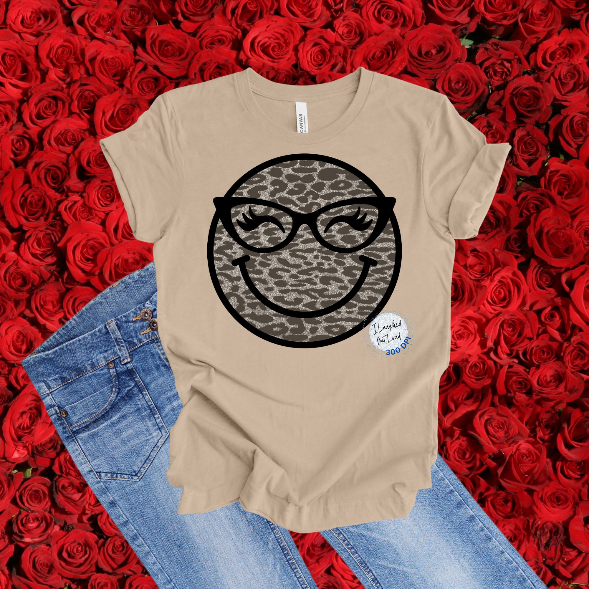 Leopard Smiley Face PNG, Leopard Smiley Face PNG, Cricut Cut File ...